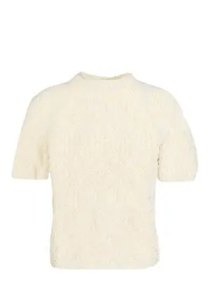 Zimmermann Crochet-knit T-shirt - Ivory