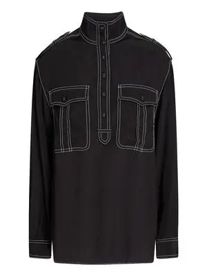 Zimmermann Satin Blouse - Black