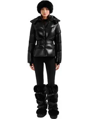 Rudsak Christelle Glossy Down Puffer - Black