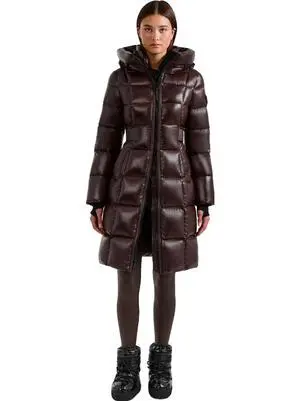 Rudsak VENICE S Knee-Length Puffer Brown