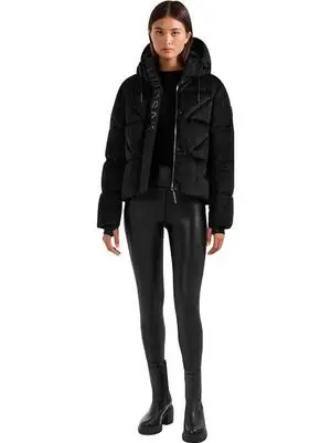Rudsak Stefanie V Down Puffer Jacket - Black