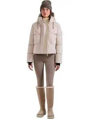 Rudsak Stefanie V Down Puffer Jacket - White