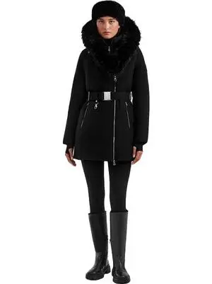 RUDSAK Down Parka With Faux Fur Trim
