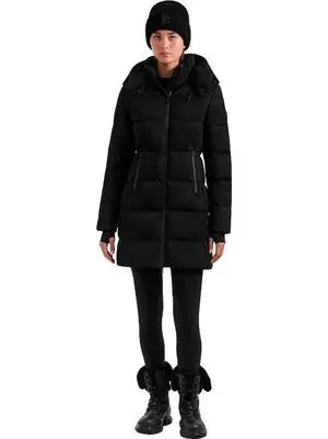 Rudsak Miriam Mw Mid-length Down Puffer - Black
