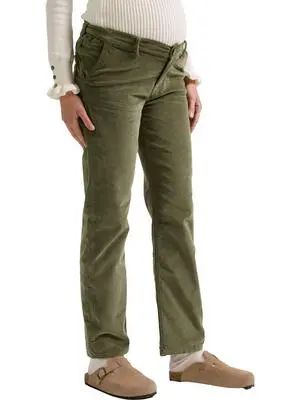CACHE COEUR William Maternity Corduroy Pants - Khaki