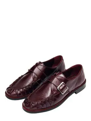 ALOHAS Brandy Leather Loafer - Burgundy