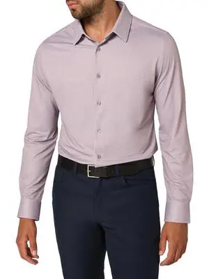 7 Diamonds Granger Wrinkle Resistant Performance Button-up Shirt - Dusty Rose