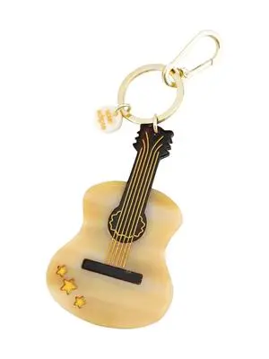 SOLAR ECLIPSE Hand-painted Guitar Bag Charm - Brown