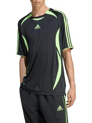 Adidas Teamgeist Recycled Polyester T-shirt - Black/signal Green