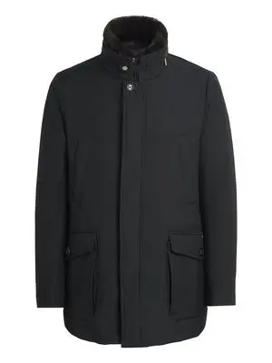 MOORER Drive Hybrid Down Coat - Black