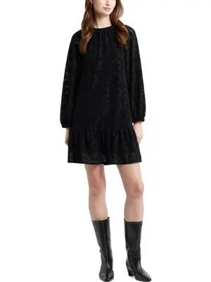 TREASURE & BOND Long Sleeve Chenille Mini Dress