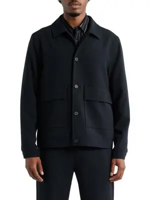 OPEN EDIT Twill Jacket - Black Caviar