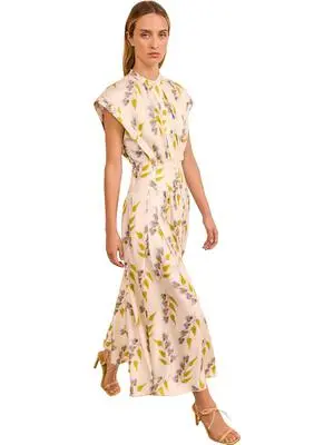 Ulla Johnson Lausanne Sl Button-up Dress - Infinite Flower