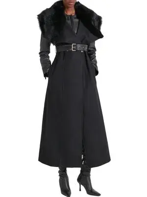 TEMPERLEY LONDON Sovereign Wool Coat - Black