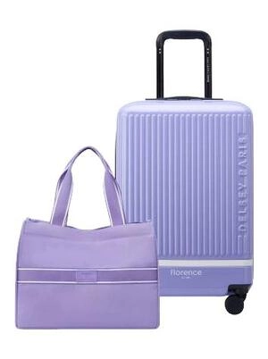 FLORENCE BY MILLS X Delsey Paris Spin Me Away Expandable Carry-on Spinner And Tote Set - Lavender