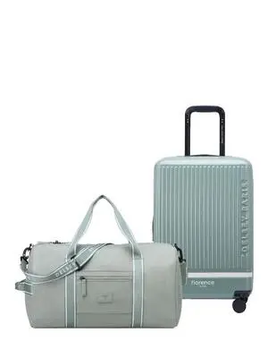 FLORENCE BY MILLS Spin Me Away Carry-on Spinner And Sweet Escape Duffel Set - Sage Green