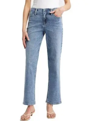 CITY BLUES Straight Leg Stretch Denim Jeans