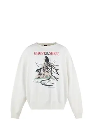 SAINT MXXXXXX X Ghost In The Shell Crewneck Sweatshirt - White