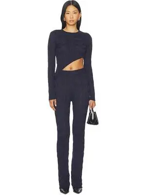 MORE TO COME Cally Pant Set - Navy