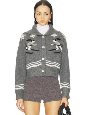 Calle Del Mar Ski Cardigan - Grey