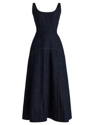 ADAM LIPPES Veda Denim Midi Dress