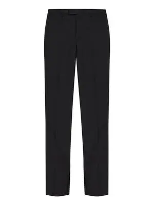 Etro Wool Trousers With Side Stripes - Black