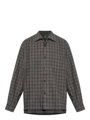 Comme Des Garçons Plaid Patterned Shirt - Grey