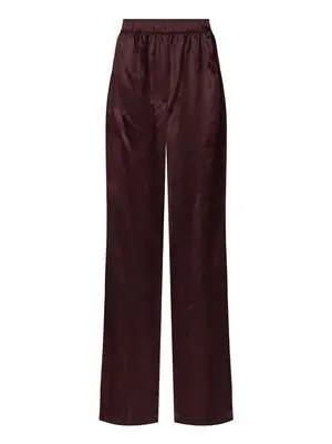 Tory Burch Loose Fit Trousers - Burgundy