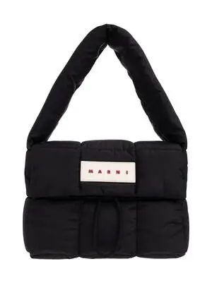 Marni Quilted Shoulder Bag - Black