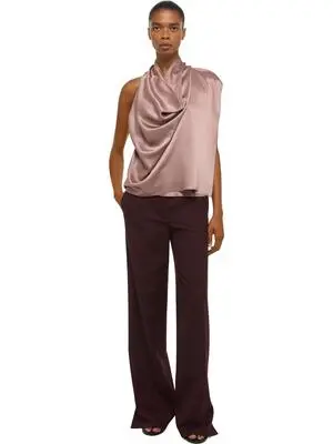 Helmut Lang Draped Cowl Top - Tea Rose