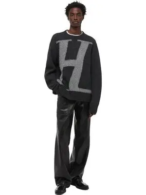 Helmut Lang Logo Crewneck - Graphite