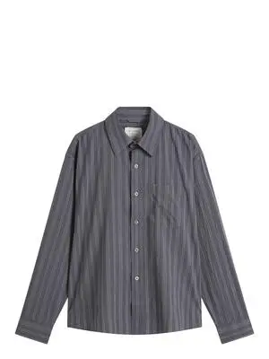 MFPEN Executive Shirt - Dark Grey Double Stripe