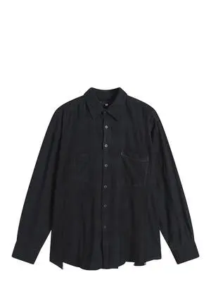 Needles 7 Cuts Over Dyed Flannel Shirt - Black