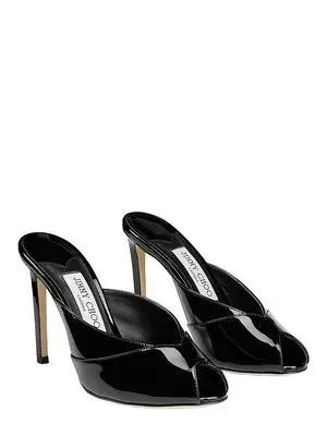 JIMMY CHOO Brigitte 100 Mule Pumps - Black