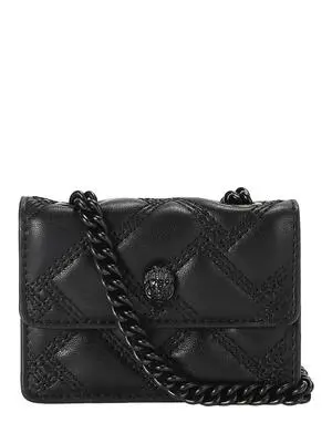 Kurt Geiger Kensington Micro Quilted Crossbody - Black/black