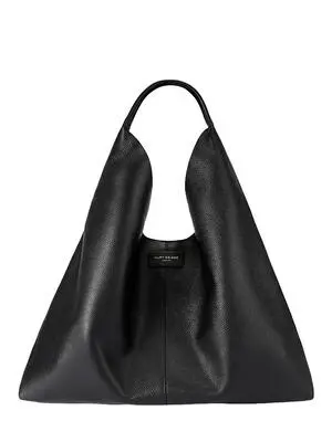 Kurt Geiger Large Leather Hobo Bag - Black