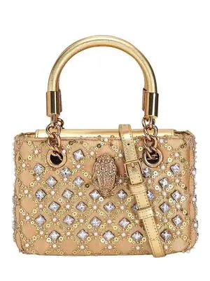 Kurt Geiger Kensington Mini Embellished Crossbody Tote - Open Yellow