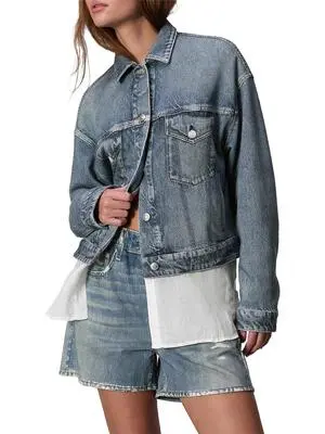 Rag & Bone Miramar Terry Trucker Jacket - Walker