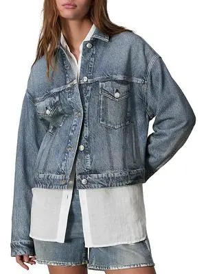 Rag & Bone Miramar Terry Trucker Jacket - Walker