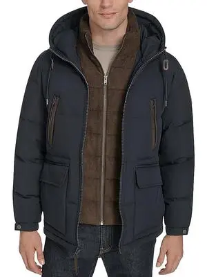 Andrew Marc Marlton Hybrid Puffer Jacket - Ink