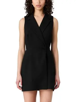 French Connection Whisper Double Breasted Dress - Black