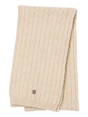 Sandro Cable Knit Scarf - Beige