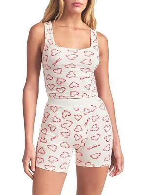 SKIMS Cotton Rib Tank, 3 Pack - Marble Candy Heart