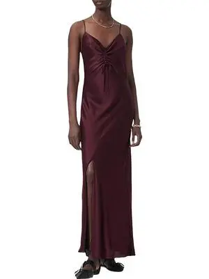 ALLSAINTS Alexia Maxi Dress - Oxblood Red