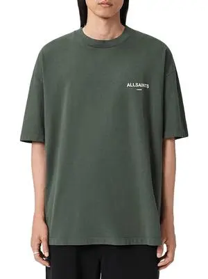 ALLSAINTS Halcyon Tee - Garnet Green