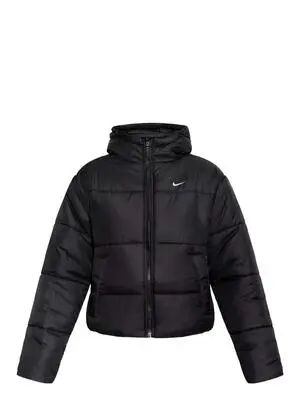 Nike Hooded Quilted Jacket - Black