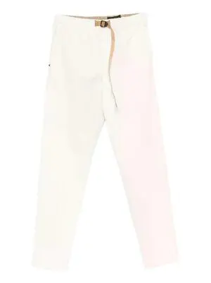 WHITE SAND Belted Trousers - White