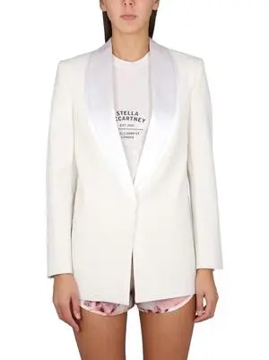 Stella McCartney Tailored Tuxedo Jacket - Powder