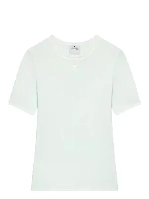 COURREGES Courrèges Ringer Logo Top Blue