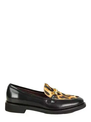 VIOLA RICCI Horsebit-detail Loafers - Black
